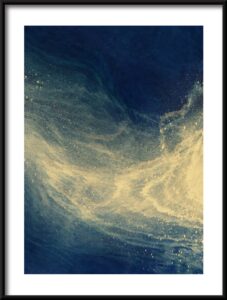 Poster Yellow Waves - Fototapetenwelt.de